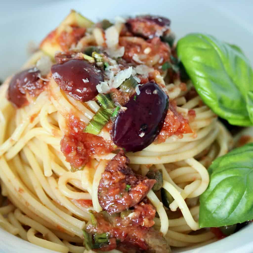 Cantina Pasta Puttanesca Just the Best - Good Grief Cook