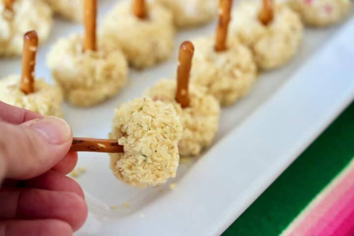 The Best Salsa Cheese Ball Pops - Good Grief Cook