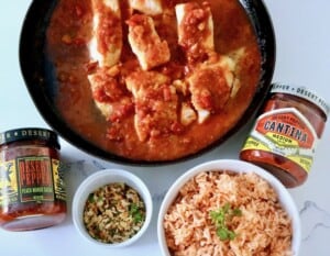 Easy Salsa Cod Dinner With Rice - Good Grief Cook